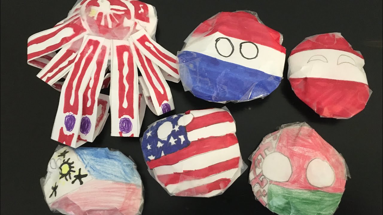 Collection of Countryball Paper Squishies - YouTube