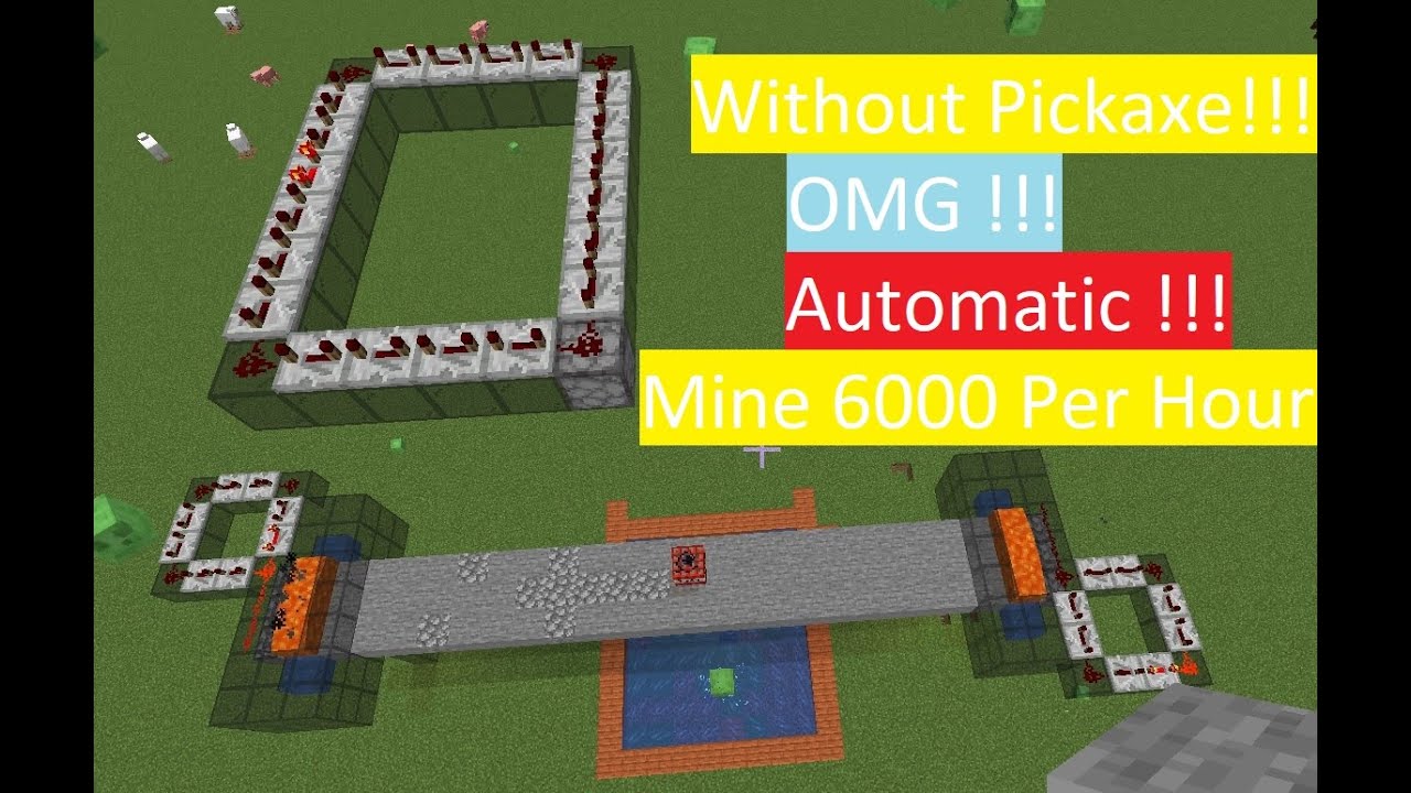 Automatic Cobblestone Generator In 5 Minutes 6000 Per Hour! - YouTube