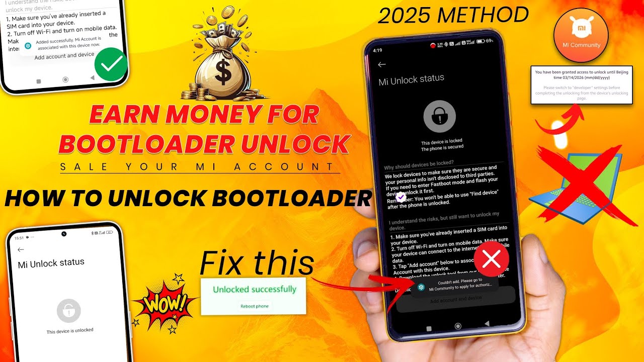 Earn Money for Unlock Bootloader in 2025 | How to Unlock bootloader - YouTube