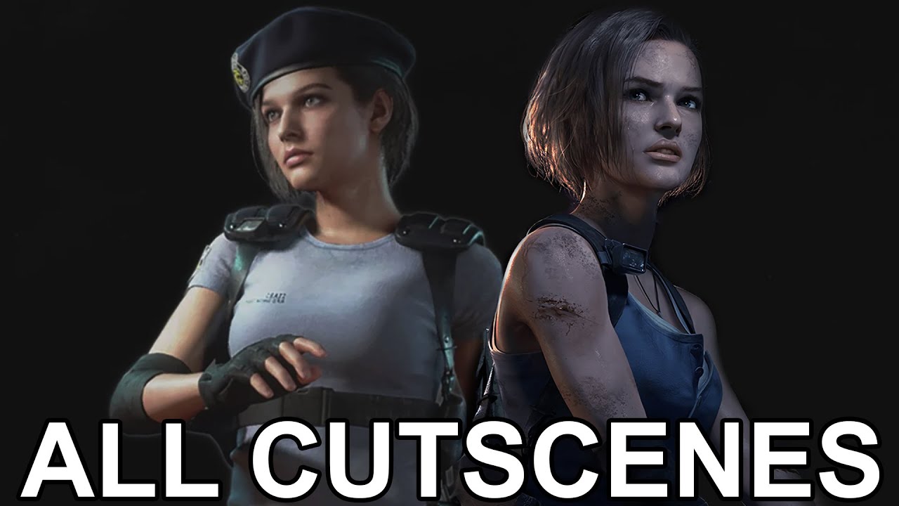 Resident Evil 1 Remastered + 3 Remake | All Jill Cutscenes No UI/HUD ...