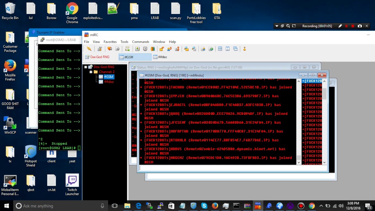 IRC BOTNET TESTING HMU FOR A SPOT - YouTube