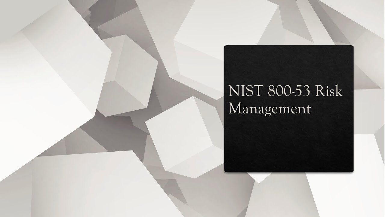 NIST 800 53 Risk Management - YouTube