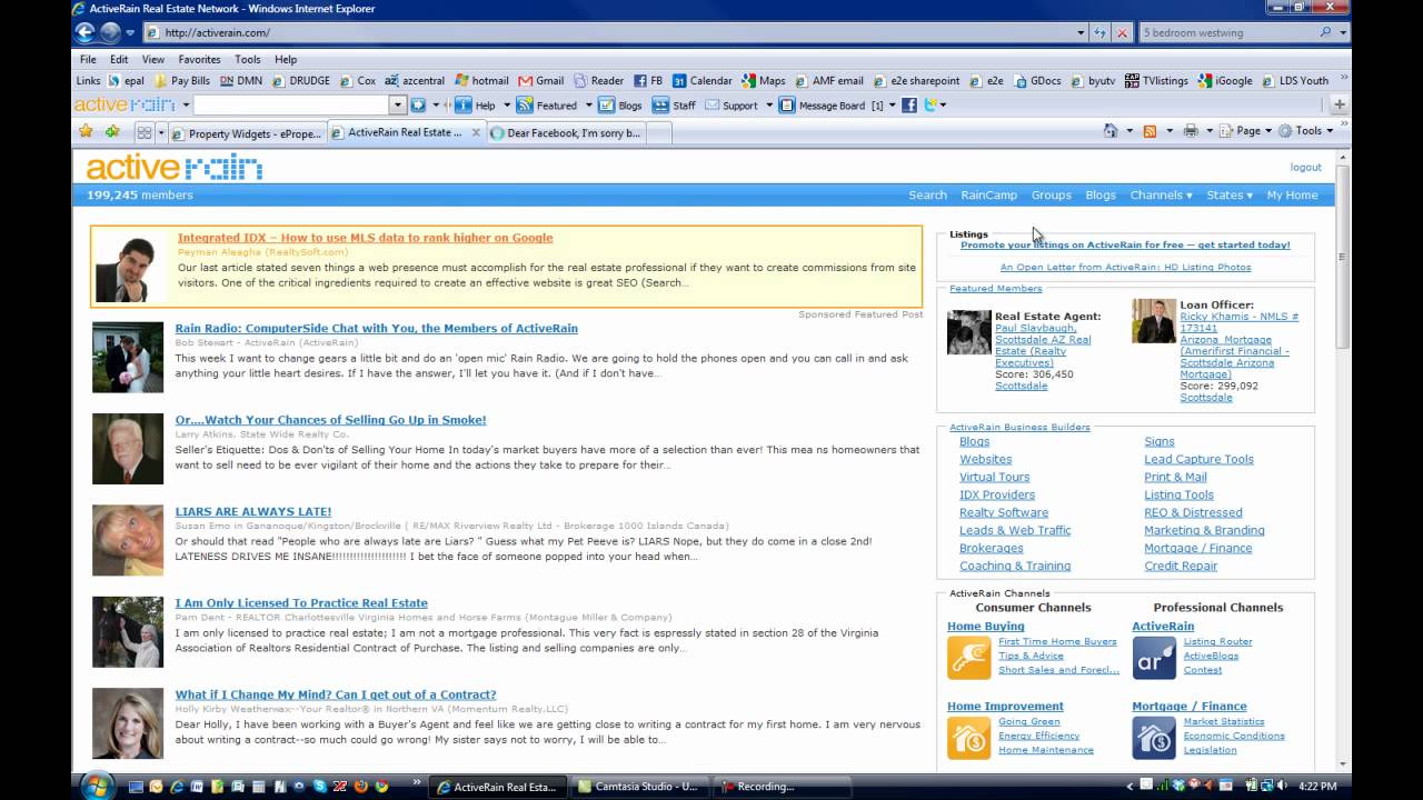Adding a Property Widget to Your ActiveRain Blog's Sidebar - YouTube
