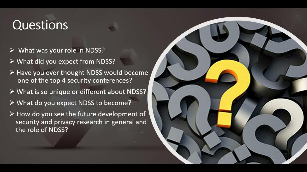 NDSS 2023 - 30th Anniversary Plenary Session - YouTube