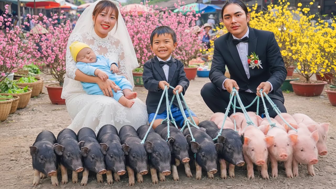 Pig Farming After 5 Months – Caring for Pigs and Selling Piglets for ...