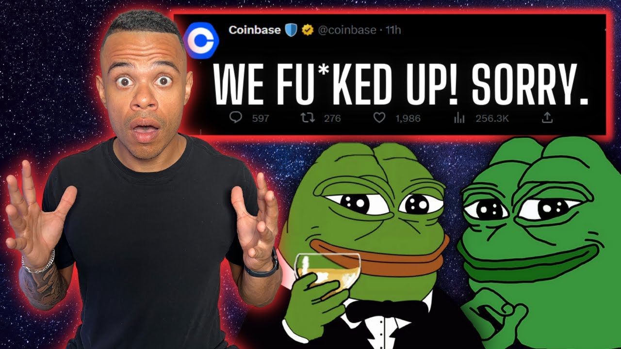 PEPE - 🚨URGENT MESSAGE! 🚨 Coinbase Apologizes to PEPE community! 🐸 ...