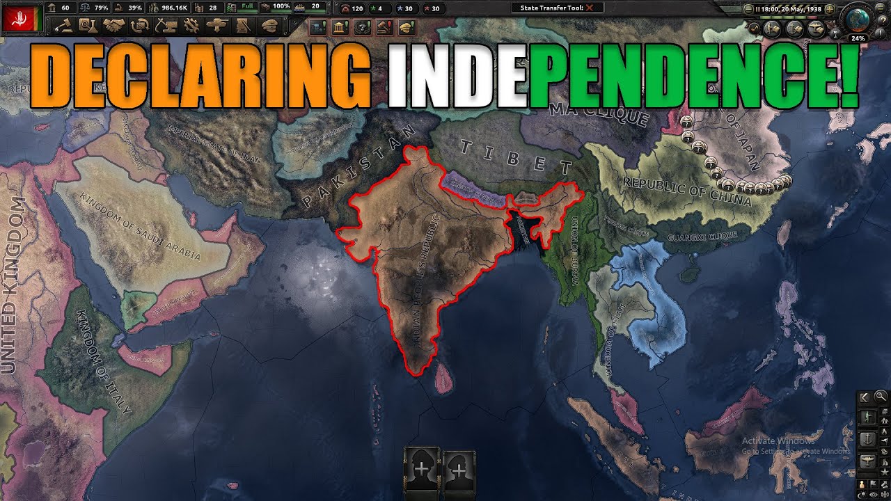 Declaring Independence!! HOI4 India Let's Play - YouTube