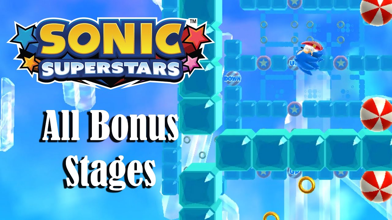 Sonic Superstars - All Checkpoint Bonus Stages - YouTube
