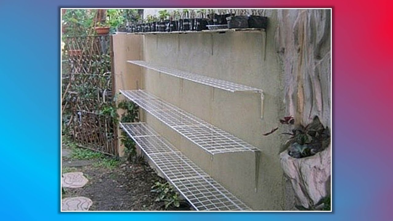 Garden Nursery Seedling Rack (Wall-Mounted) - YouTube