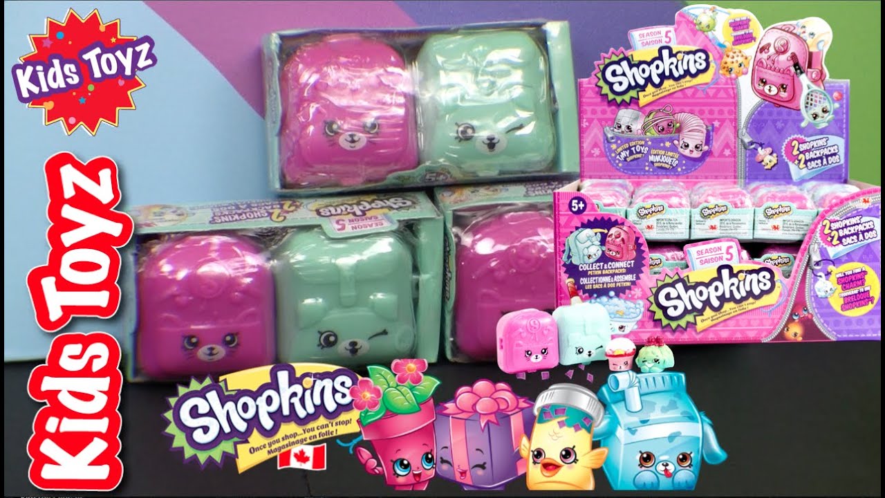 Shopkins Season 5 Collect and Connect Backpacks - YouTube