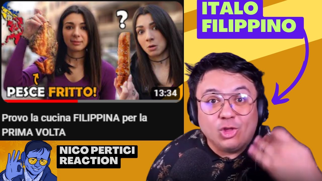 Nico Pertici reagisce a Giulia Crossbow che mangia filippino - YouTube