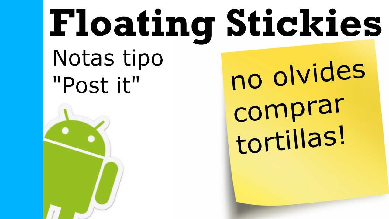 Notas "Post it" en Android - Floating Stickies - YouTube