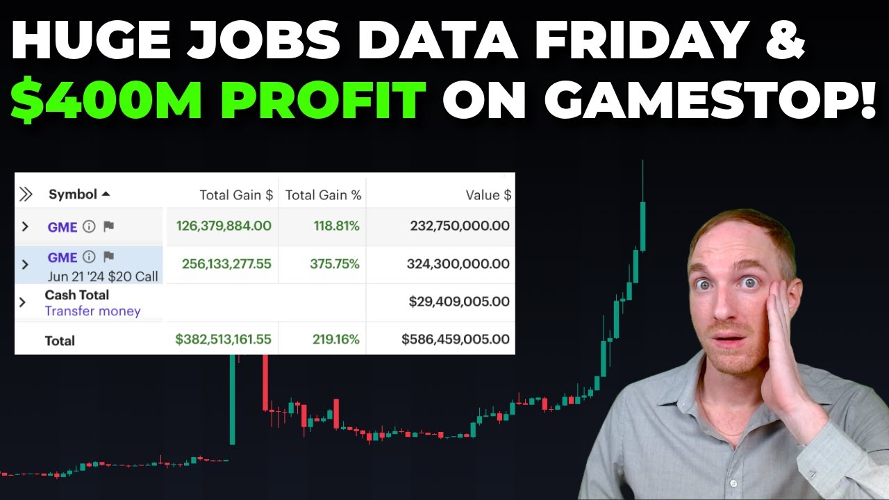 HUGE Jobs Data FRIDAY & $400 Million in Gains on GAMESTOP?! (Daily ...