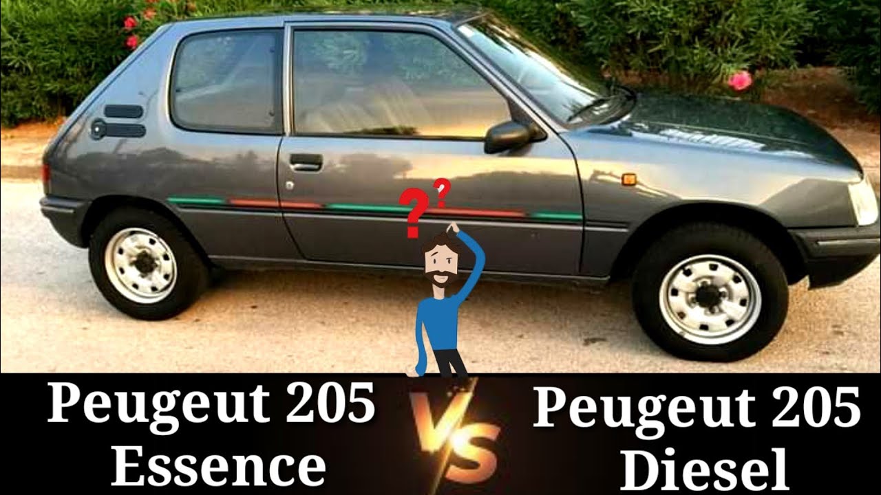 peugeut 205 diesel⚡peugeut 205 essence 🤔?!! - YouTube