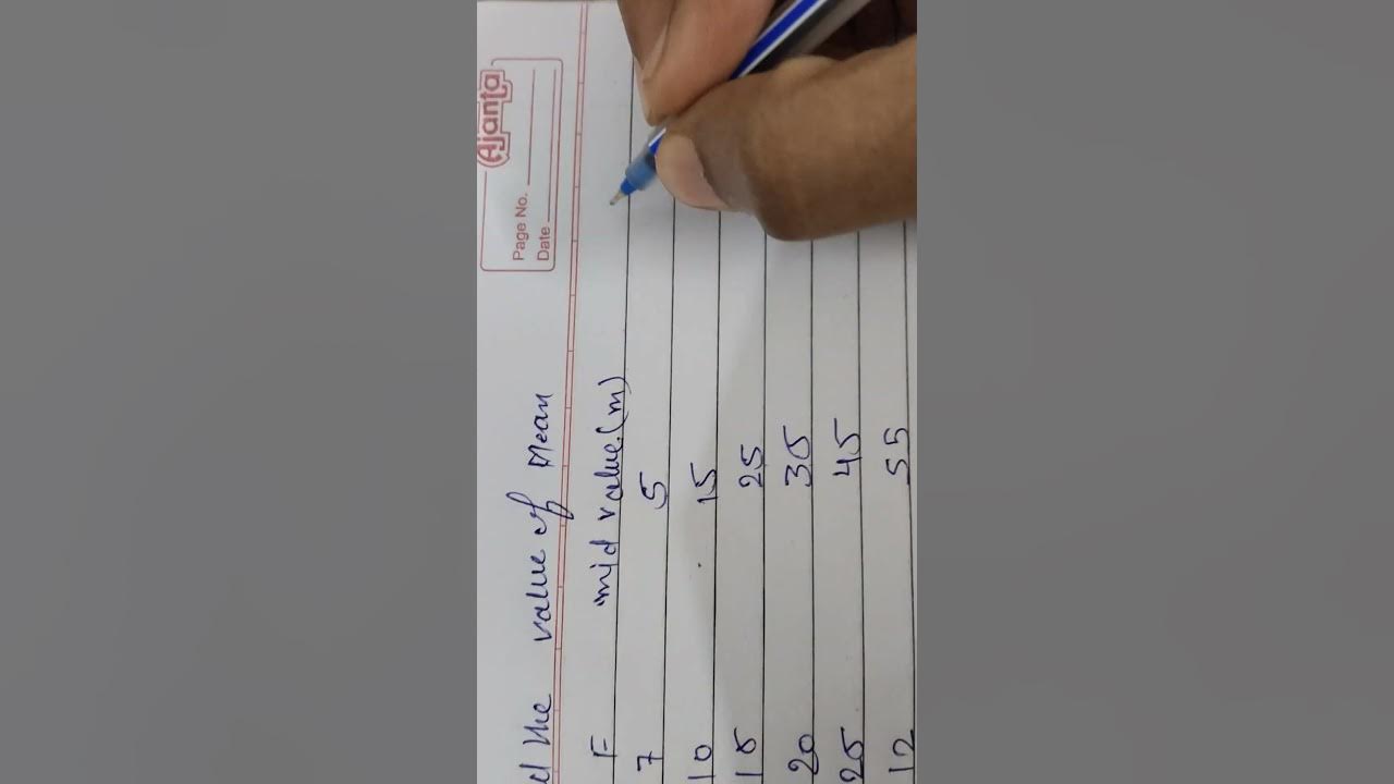 How to find Mean value in continuous series - YouTube