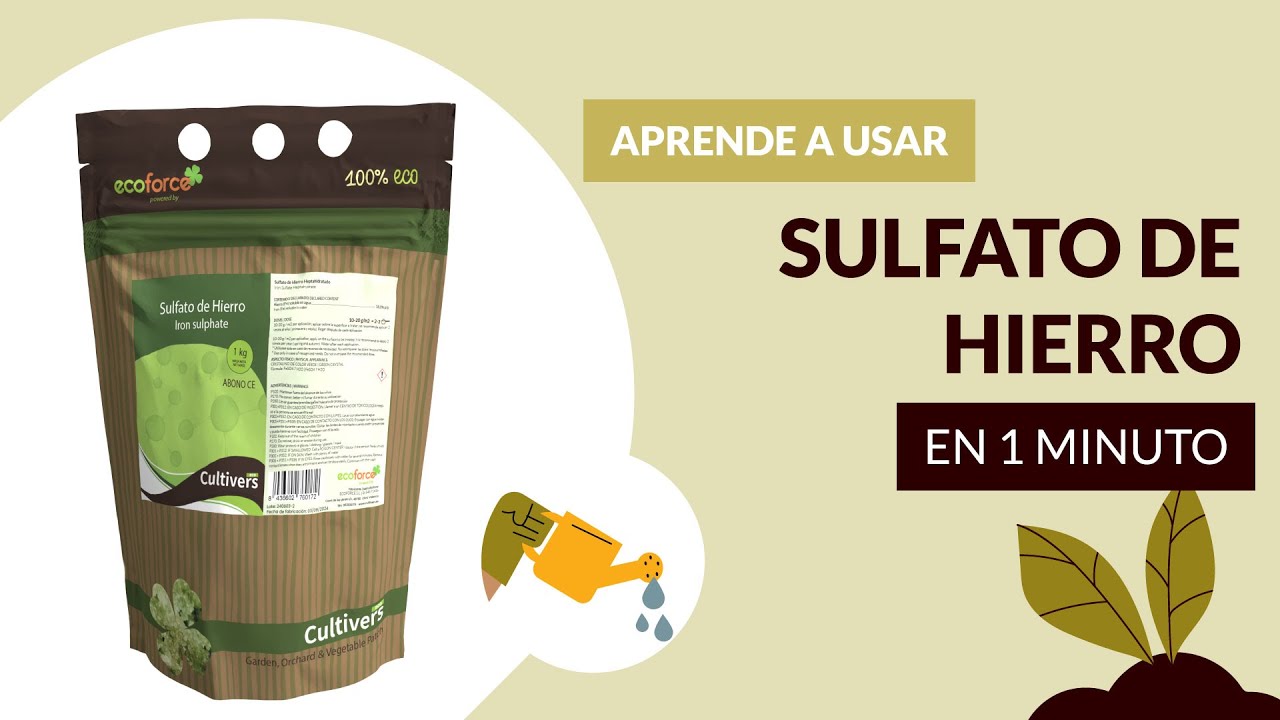 🟢 APRENDE a USAR nuestro Sulfato de Hierro en tu Huerto en 1 Minuto 🚀 ...
