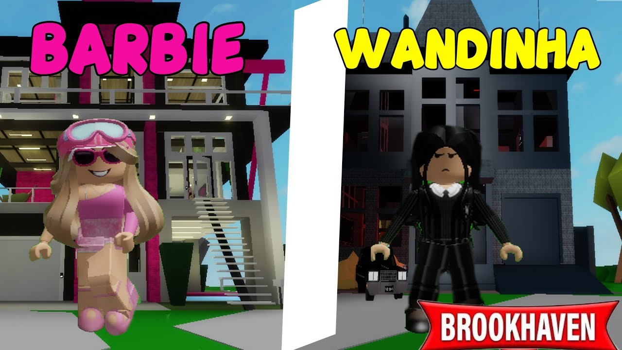 BARBIE VS WANDINHA NO BROOKHAVEN - O FILME - ROBLOX Historinha no ...