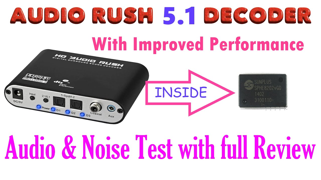 #AudioRush5.1Decoder Improved Version, Audio and Noise Test - YouTube