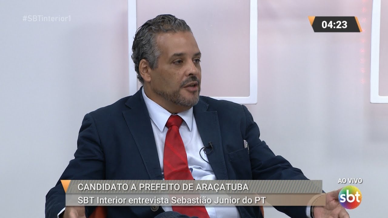 SBT Interior entrevista Sebastião Junior do PT, candidato à prefeitura ...