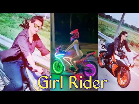 KTM Girl Rider | Beautiful Girl Biker | Girl biker KTM - YouTube
