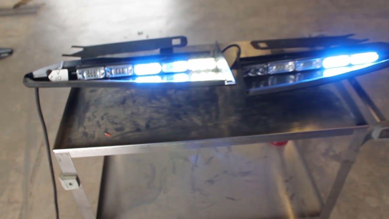 GovDeals: Lot V10: Whelen Inner EDGE Series Visor Lightbar M - YouTube