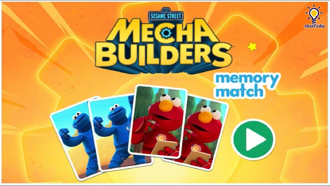 Memory Match Mecha Builders - Sesame Street Educational Games #learning ...