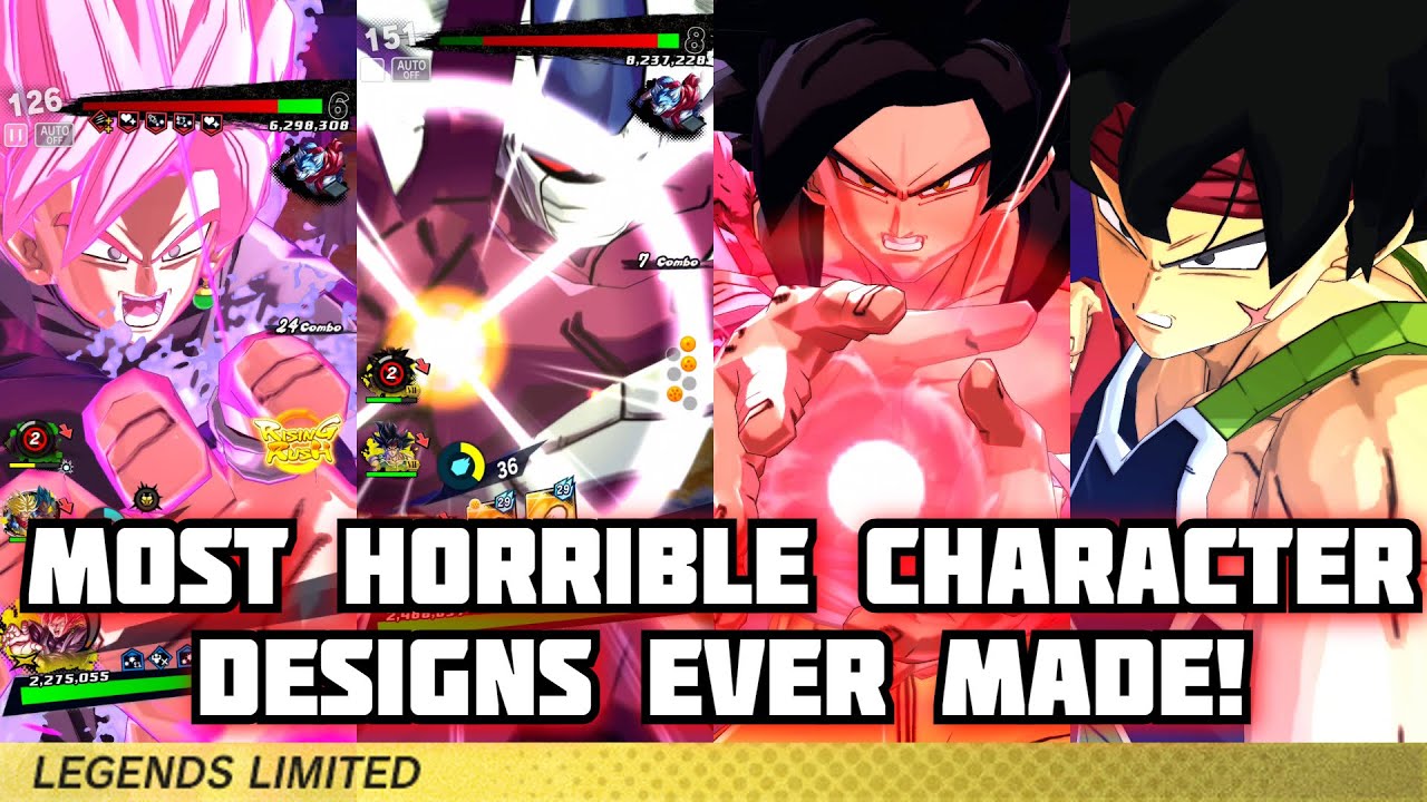 Most Horrible Character Designs In Dragon Ball Legends - YouTube