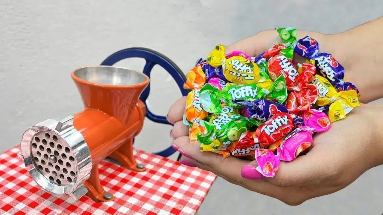 Crushing CANDY By Candy Crushing Machine - YouTube