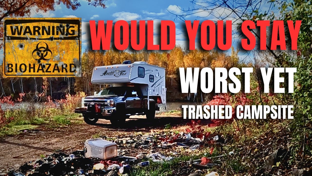 SHOCKING FIND - SOMEONE DISTROYED THIS CAMPSITE - YouTube