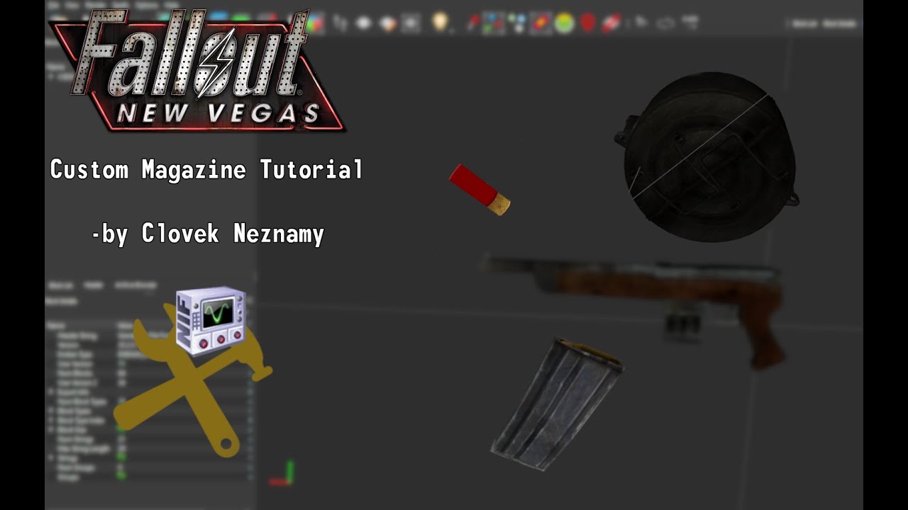 Custom Magazine Tutorial | Fallout New Vegas | Nifskope & Blender 2.49b ...