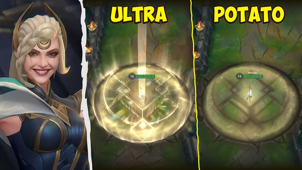Sentinel Diana - Potato vs High Graphics Comparison / League of Legends ...