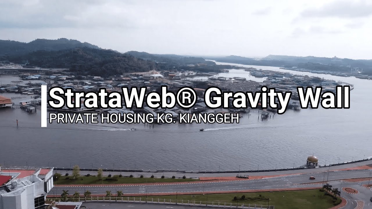 StrataWeb® Gravity Wall Installation at Kg Kianggeh - YouTube