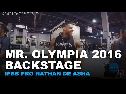 Mr. Olympia 2016 Backstage with IFBB Pro Nathan de Asha