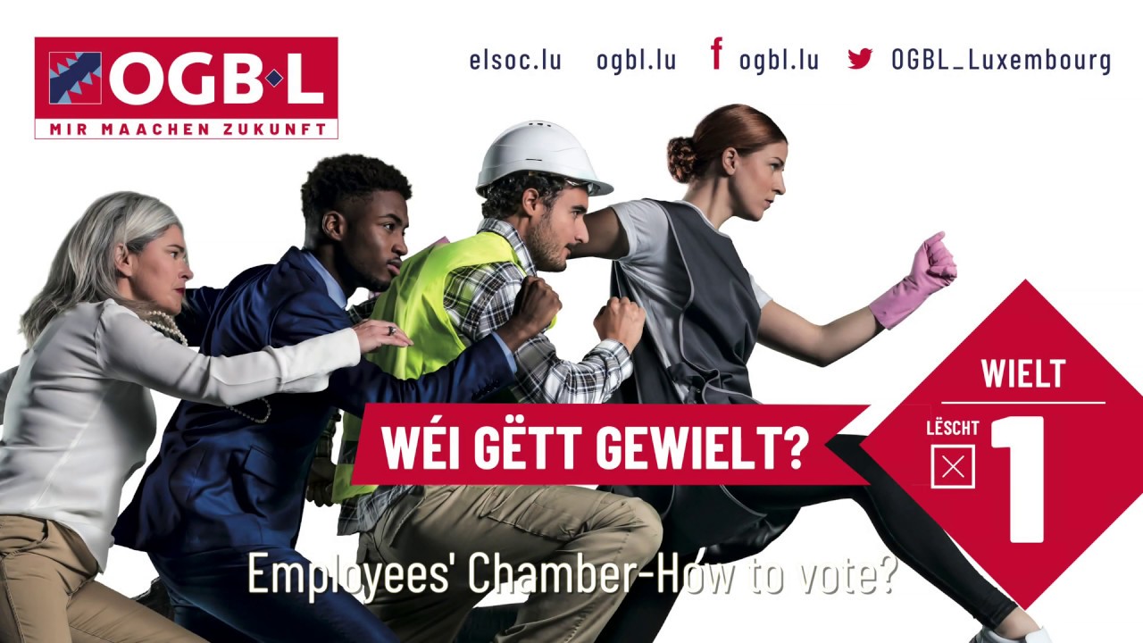 OGBL - Social Elections March 2019 - Employees' Chamber - How to vote ...