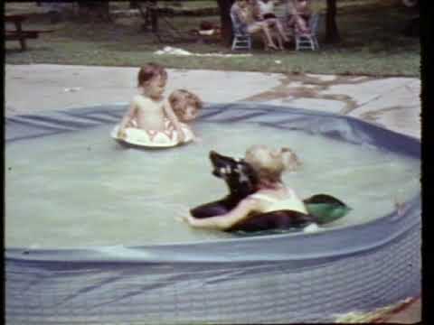 Children in a Small Pool, Circa 1950 - YouTube