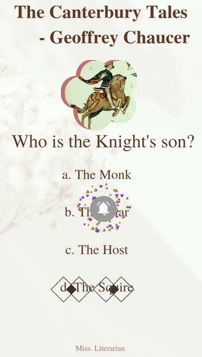 Geoffrey Chaucer's 'The Canterbury Tales' Quiz - YouTube