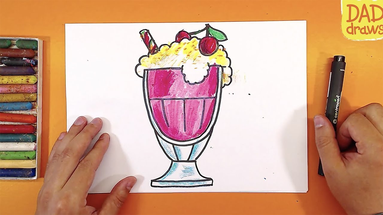 How to draw a cocktail - YouTube