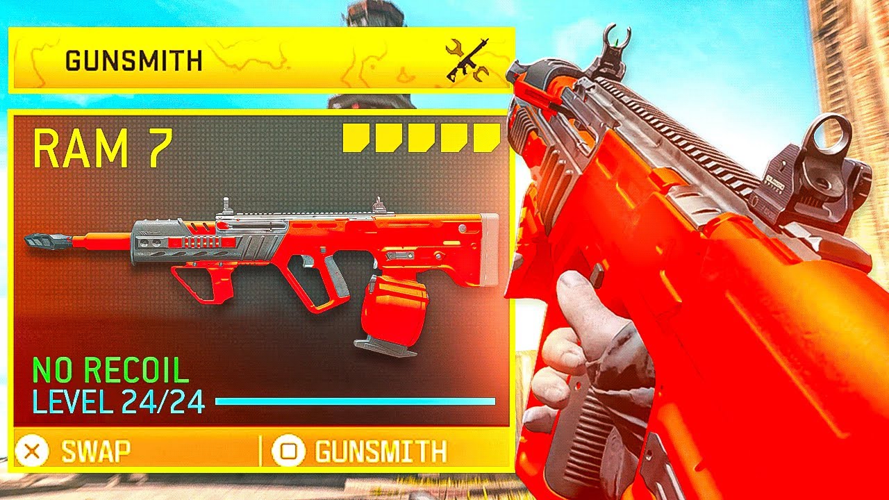 new *ZERO RECOIL* RAM-7 LOADOUT META on REBIRTH ISLAND! (Best Ram-7 ...