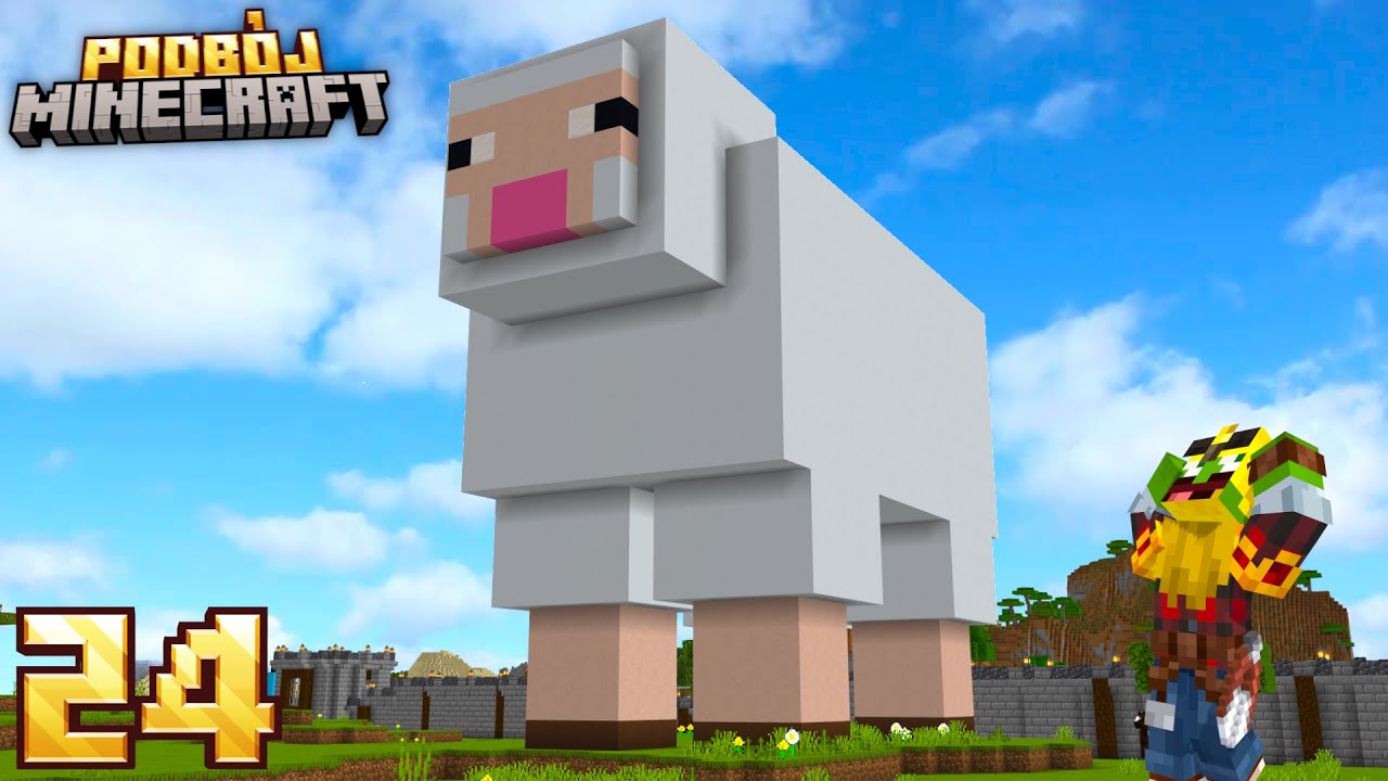FARMA WEŁNY w GIGANTYCZNEJ OWCY!- Podbój Minecraft [24] - YouTube