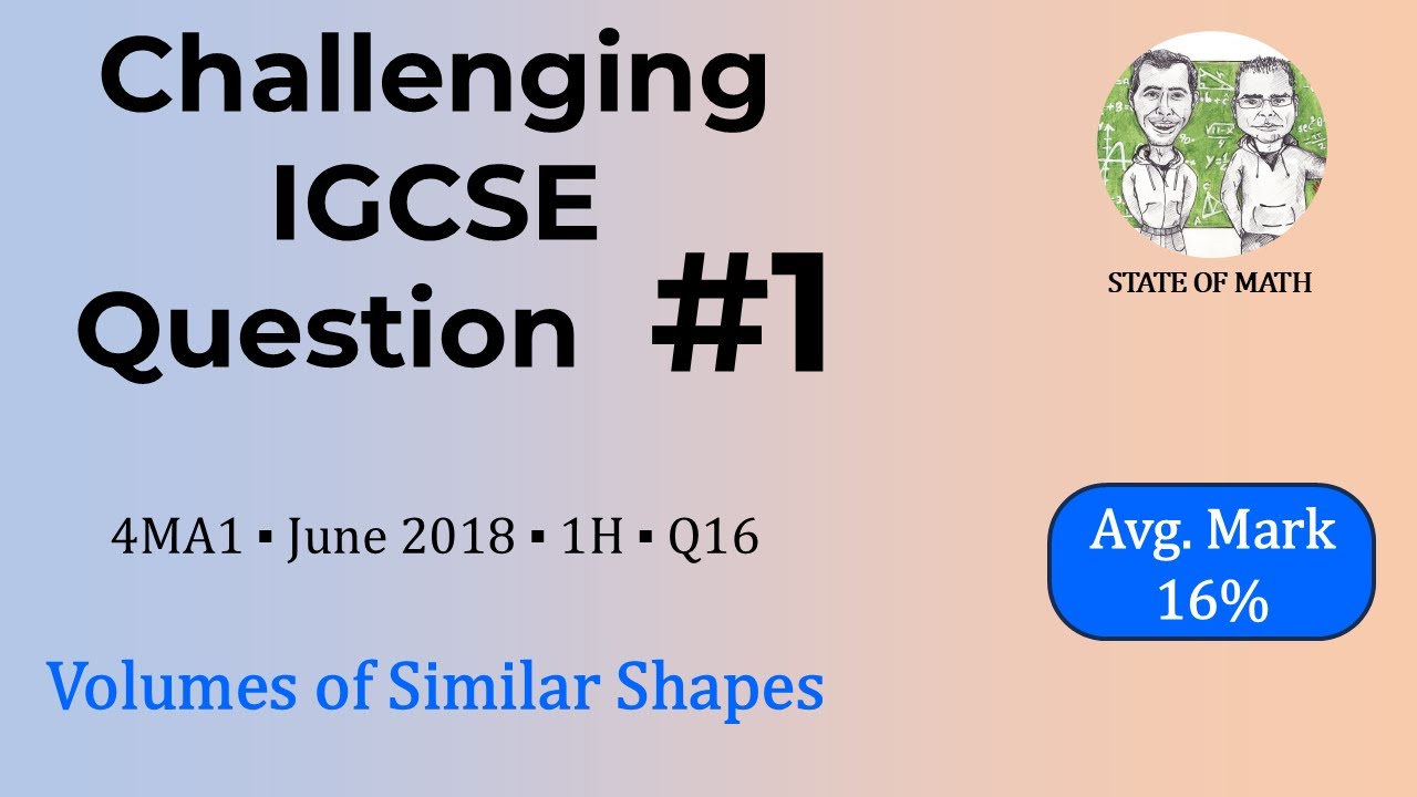 Challenging IGCSE Question 1 (Avg. Mark 16%) - YouTube