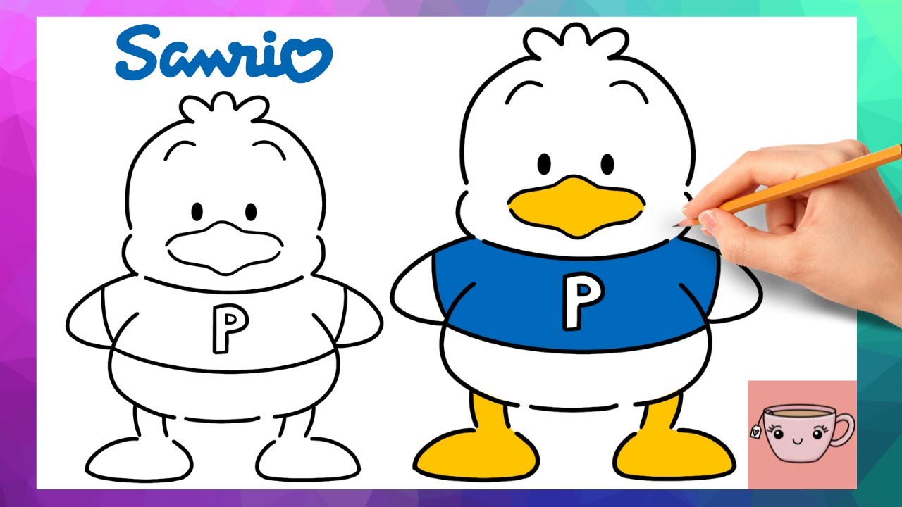 How To Draw Pekkle | Sanrio Cute Easy Drawing Tutorial - YouTube