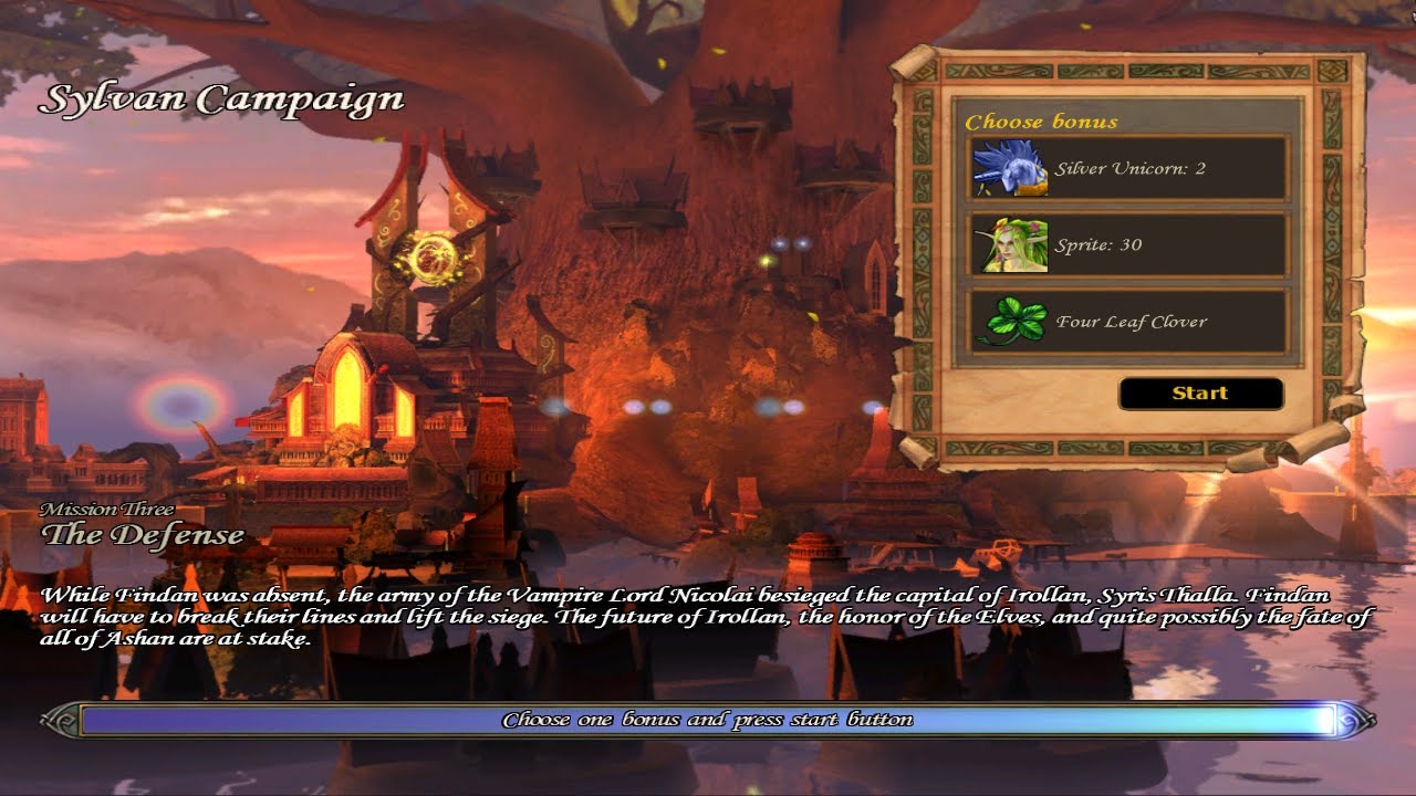HOMM 5 Campaign 5, Scenario 3: The Defense (Heroic Difficulty) (Part 1 ...
