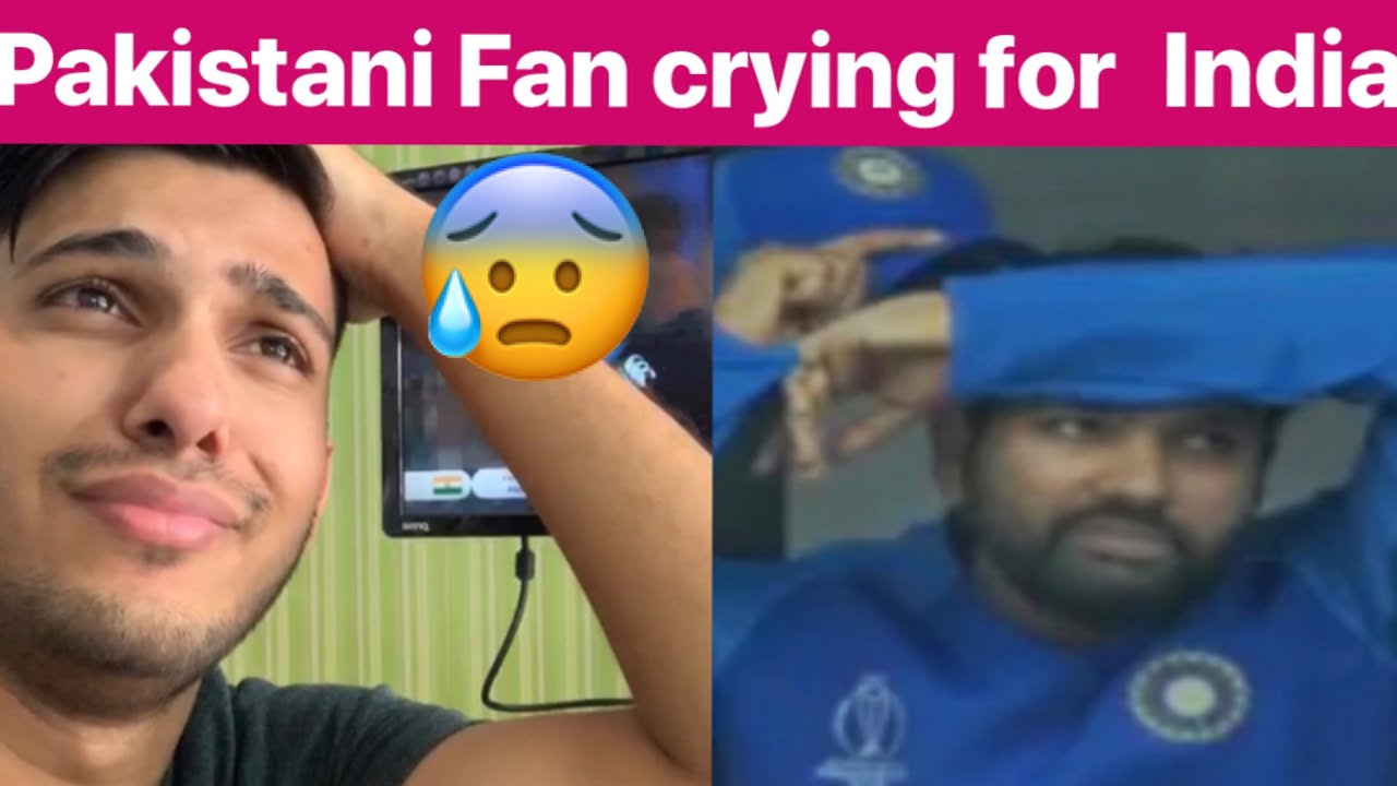 India lost Semifinal INDvsNZ Pakistani Fan crying for neighbors - YouTube