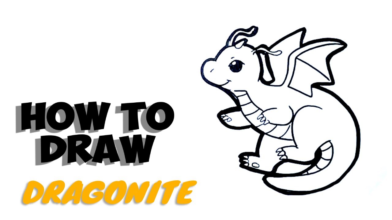 How to Draw Dragonite Step by Step - YouTube