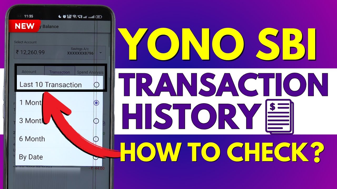 How to Check Transaction History in YONO SBI New Version? SBI ...