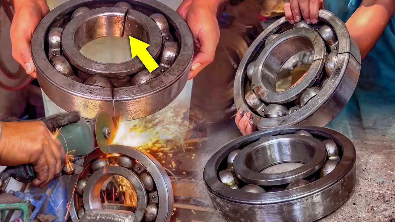 Watch How This Master Welder Repairs a Cracked Tractor Bearing! - YouTube