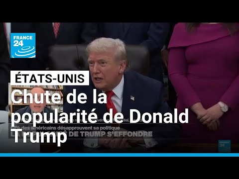 États-Unis : chute de la popularité de Donald Trump, selon un sondage • FRANCE 24
