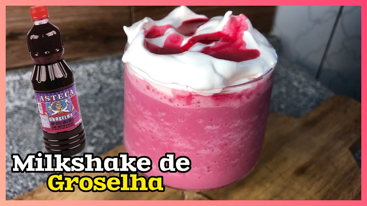 COM APENAS DOIS INGREDIENTES VOCÊ FAZ ESSE DELICIOSO MILKSHAKE DE ...