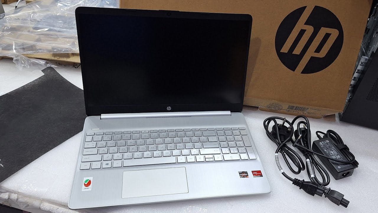 HP 15 LAPTOP WITH ADM RYZEN Unboxing - YouTube