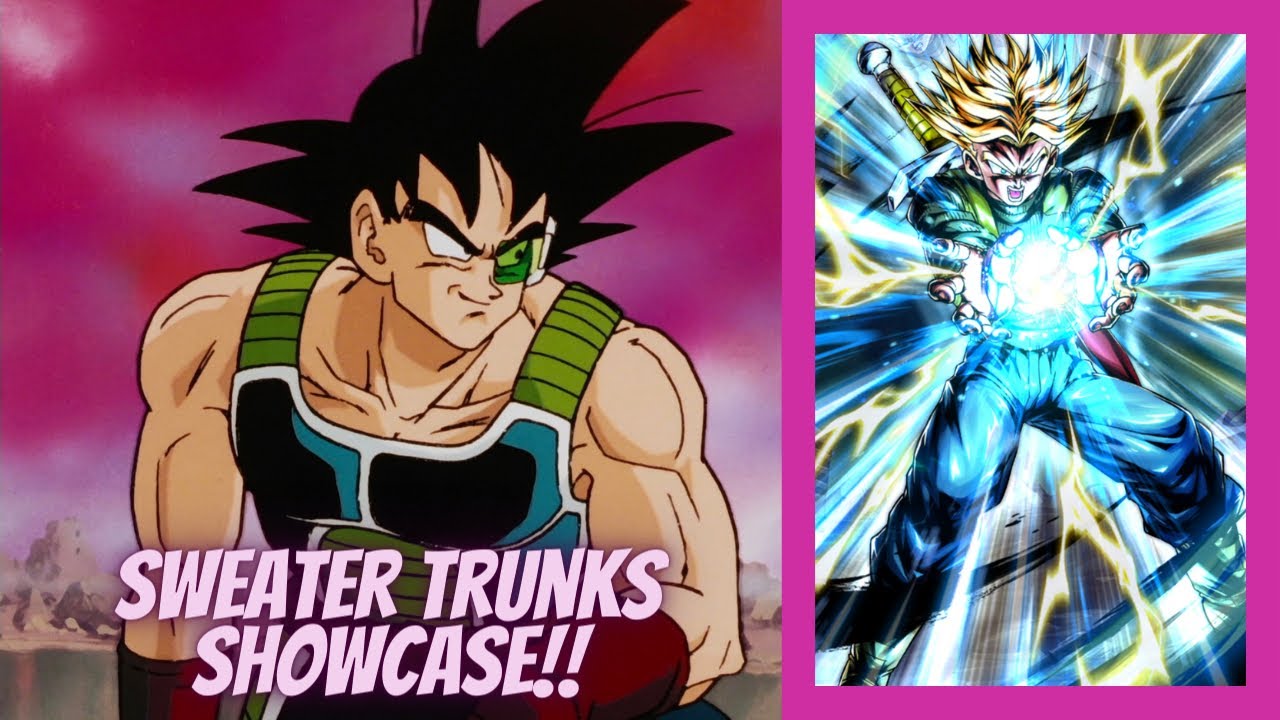 DON’T UNDERESTIMATE A MORTAL!! Purple SSJ2 Green Sweater Trunks Unit ...